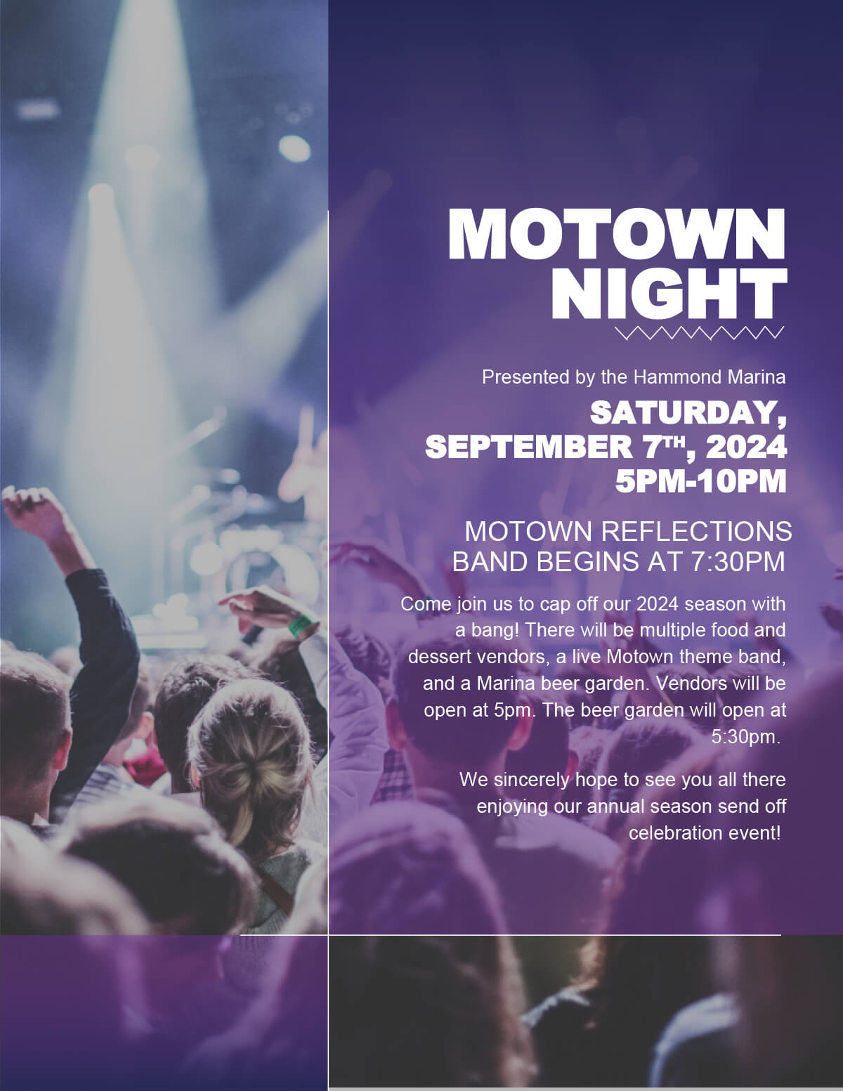 Motown Night | The Hammond Marina